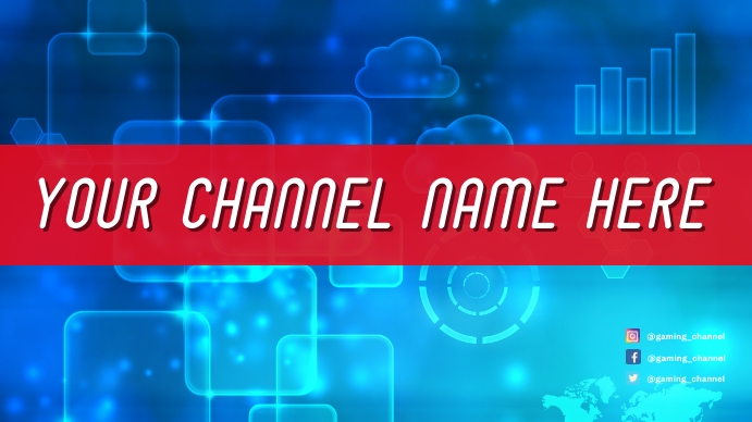 YouTube channel art cover Template | PosterMyWall