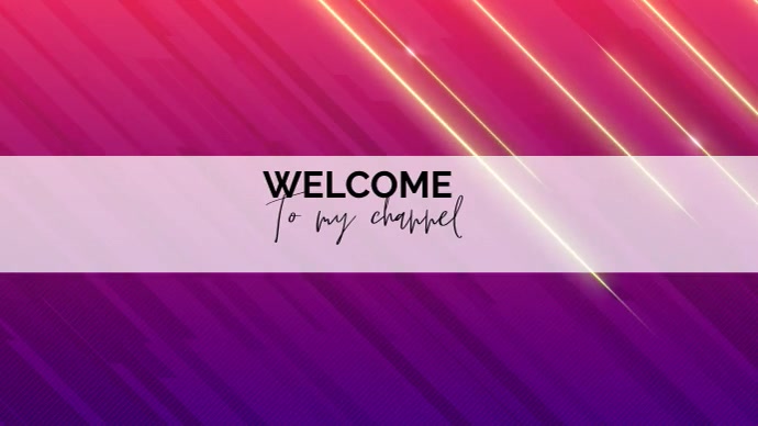 Youtube channel art cover template and youtub | PosterMyWall