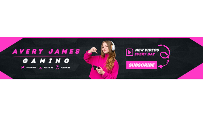 youtube channel art design template 2048x1152 | PosterMyWall