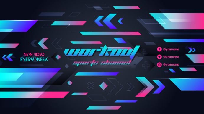 YouTube Channel Art Template | PosterMyWall