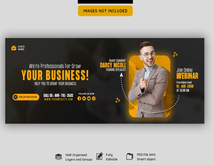 YouTube channel art design template | PosterMyWall