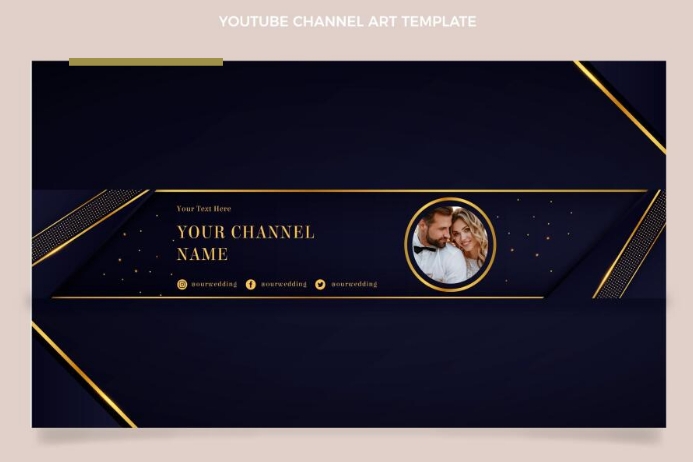 YouTube channel art design template | PosterMyWall
