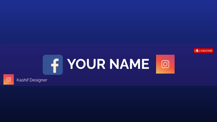 YOUTUBE CHANNEL COVER DESIGN Template | PosterMyWall