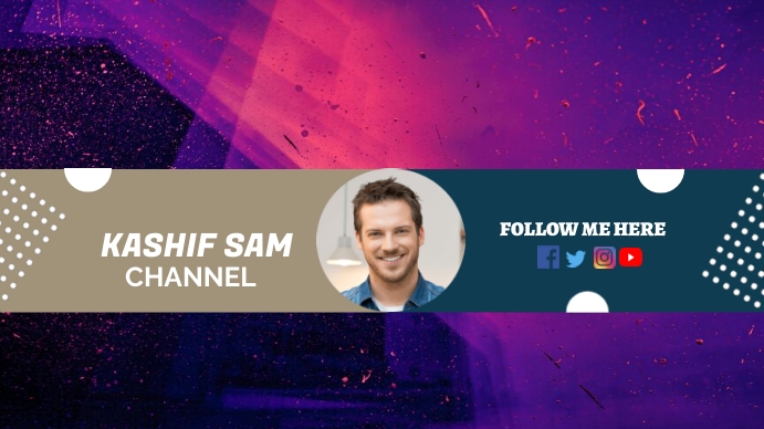 YOUTUBE CHANNEL COVER DESIGN Template | PosterMyWall