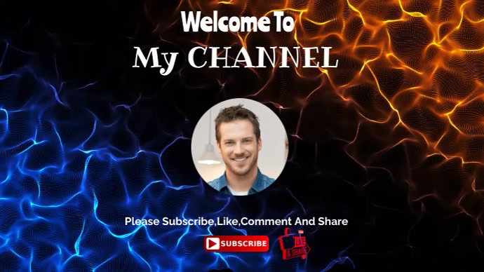 YOUTUBE CHANNEL COVER DESIGN Template | PosterMyWall