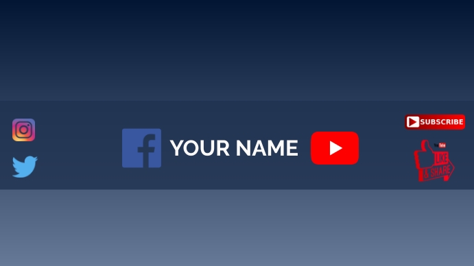YOUTUBE CHANNEL COVER DESIGN Template | PosterMyWall