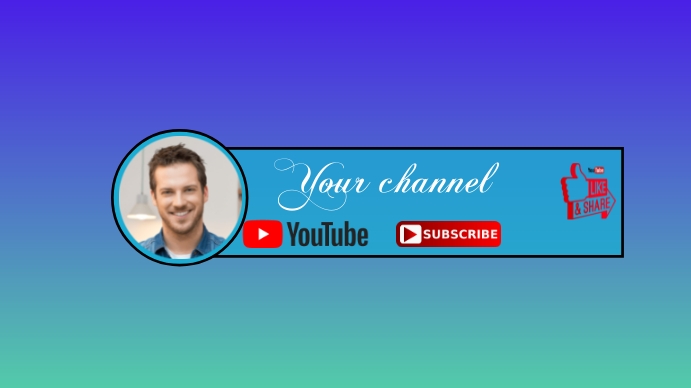 YOUTUBE CHANNEL COVER DESIGN Template | PosterMyWall