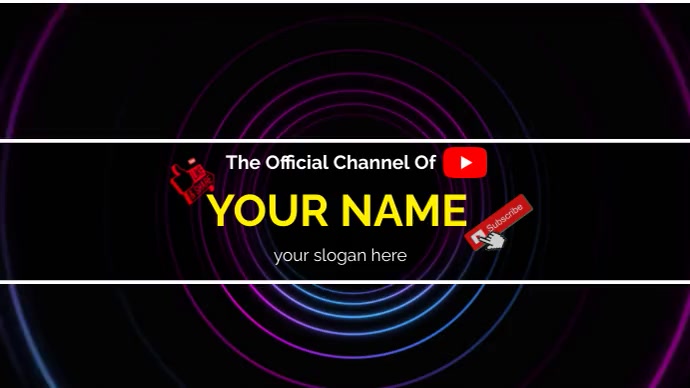 YOUTUBE CHANNEL COVER DESIGN Template | PosterMyWall