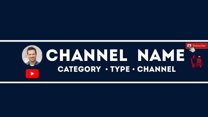 Modèle YOUTUBE CHANNEL COVER DESIGN | PosterMyWall