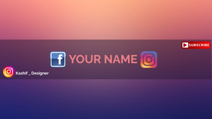 Plantilla de YOUTUBE CHANNEL COVER DESIGN | PosterMyWall