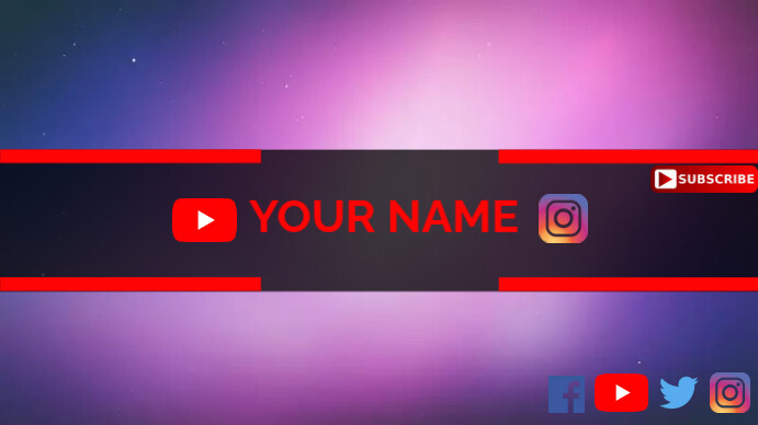 Plantilla de YOUTUBE CHANNEL COVER DESIGN | PosterMyWall