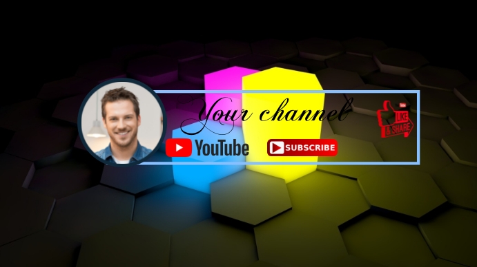 YOUTUBE CHANNEL COVER DESIGN Template | PosterMyWall