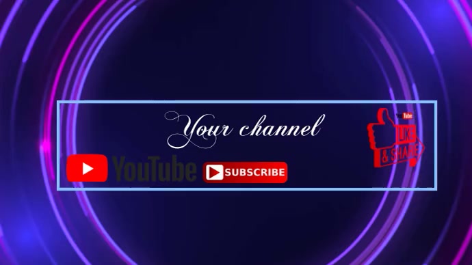 Copy of YOUTUBE CHANNEL COVER DESIGN | PosterMyWall