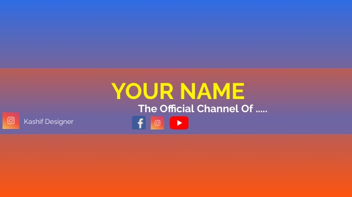 Plantilla de YOUTUBE CHANNEL COVER DESIGN | PosterMyWall