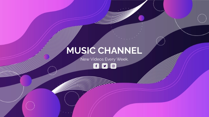 Plantilla de YOUTUBE CHANNEL COVER DESIGN | PosterMyWall