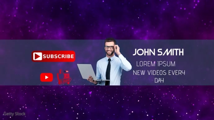 YOUTUBE CHANNEL COVER DESIGN Template | PosterMyWall