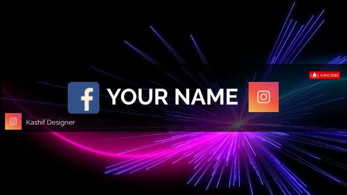 Plantilla de YOUTUBE CHANNEL COVER DESIGN | PosterMyWall