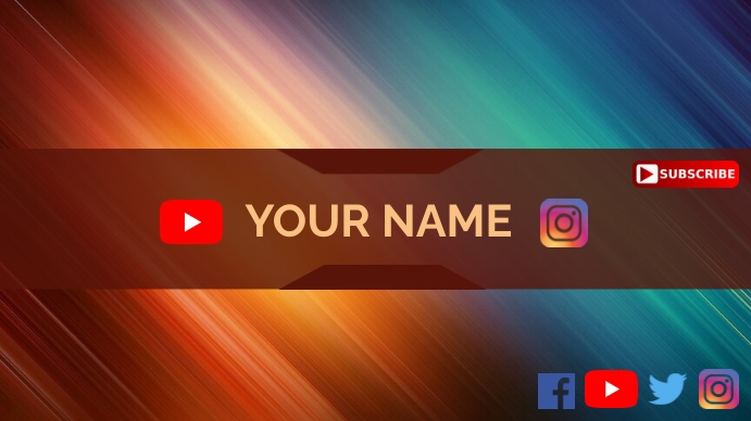YOUTUBE CHANNEL COVER DESIGN Template | PosterMyWall