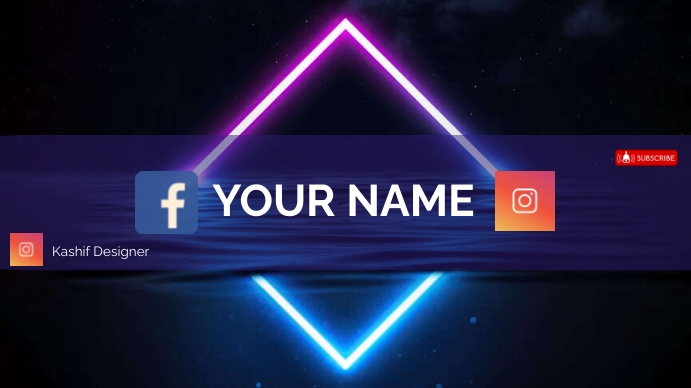 YOUTUBE CHANNEL COVER DESIGN Template | PosterMyWall