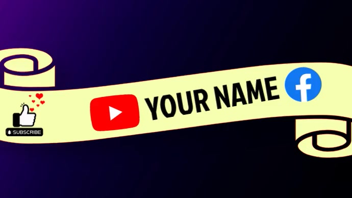youtube channel cover Template | PosterMyWall