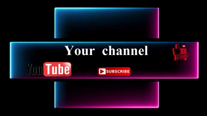 YOUTUBE CHANNEL COVER DESIGN Template | PosterMyWall