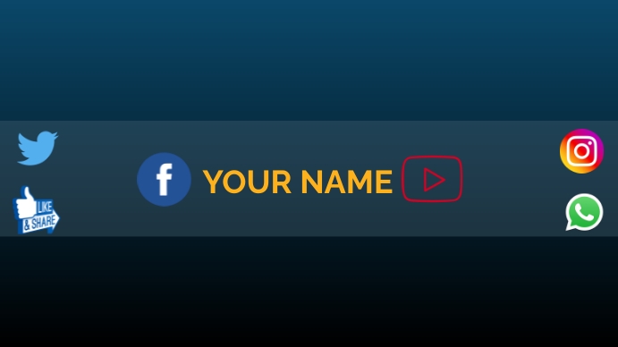YOUTUBE CHANNEL COVER DESIGN Template | PosterMyWall