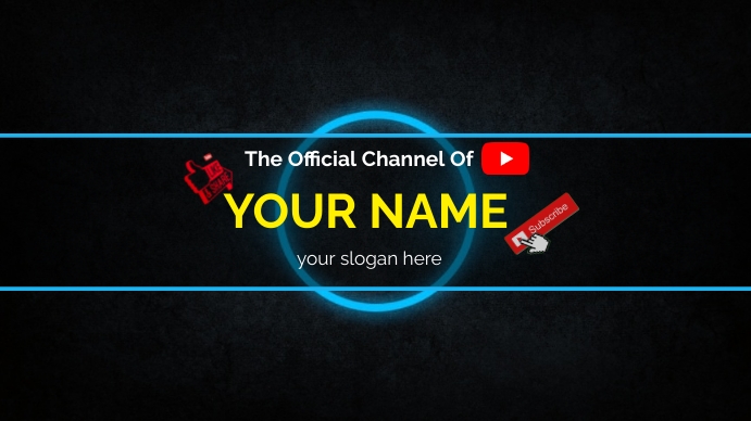 YOUTUBE CHANNEL COVER DESIGN Template | PosterMyWall