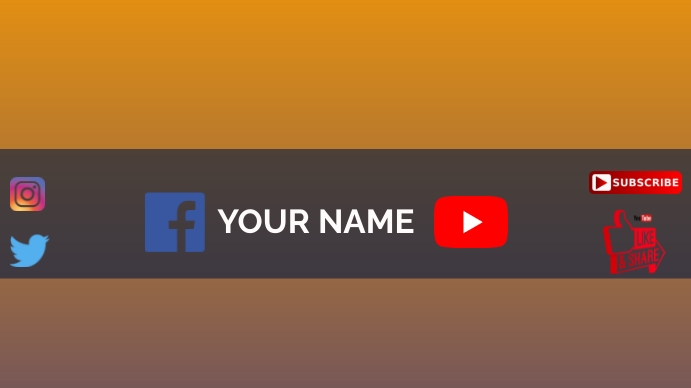 Plantilla de YOUTUBE CHANNEL COVER DESIGN | PosterMyWall
