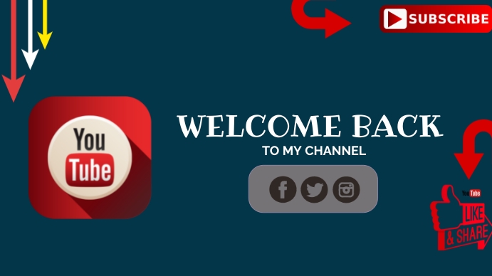 YOUTUBE CHANNEL COVER DESIGN Templat | PosterMyWall