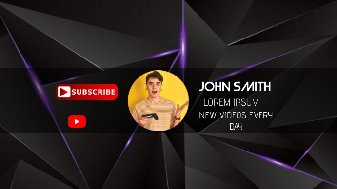 YOUTUBE CHANNEL COVER DESIGN Template | PosterMyWall