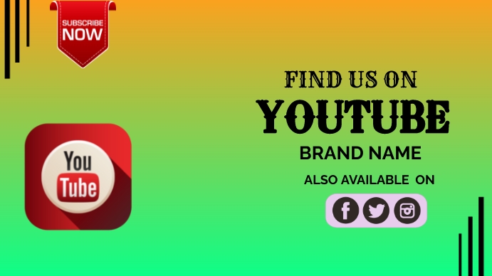 YOUTUBE CHANNEL COVER DESIGN Template | PosterMyWall