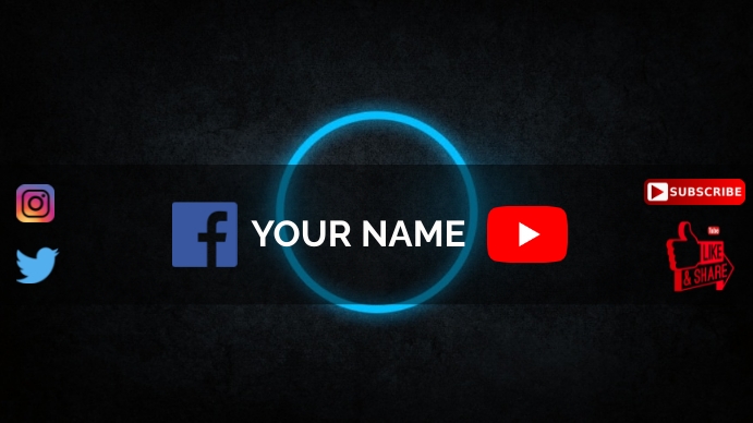 YOUTUBE CHANNEL COVER DESIGN Template | PosterMyWall