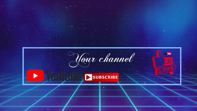 YOUTUBE CHANNEL COVER DESIGN Template | PosterMyWall