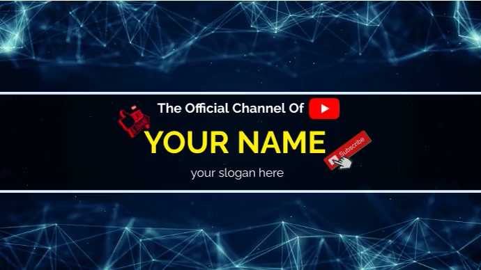 Plantilla de YOUTUBE CHANNEL COVER DESIGN | PosterMyWall