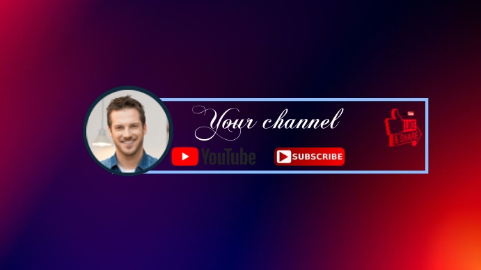 YOUTUBE CHANNEL COVER DESIGN Template | PosterMyWall