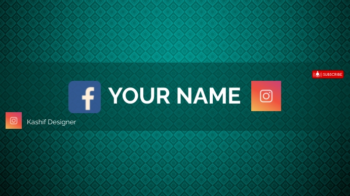 YOUTUBE CHANNEL COVER DESIGN Template | PosterMyWall