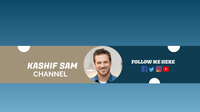 YOUTUBE CHANNEL COVER DESIGN Template | PosterMyWall