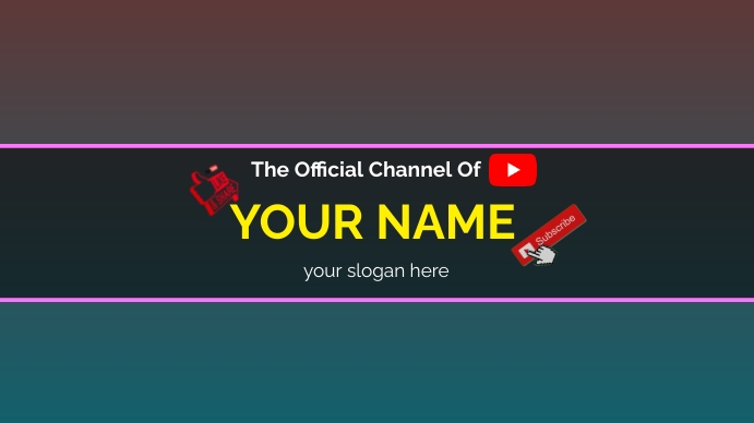 Plantilla de YOUTUBE CHANNEL COVER DESIGN | PosterMyWall
