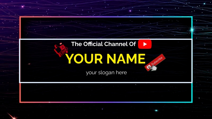 YOUTUBE CHANNEL COVER DESIGN Template | PosterMyWall