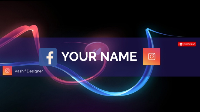 YOUTUBE CHANNEL COVER DESIGN Template | PosterMyWall