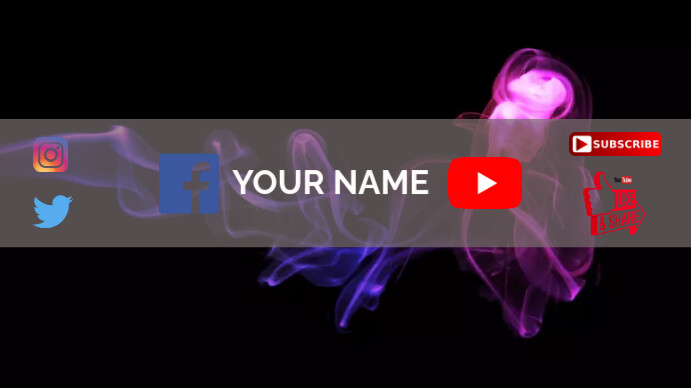 YOUTUBE CHANNEL COVER DESIGN Template | PosterMyWall