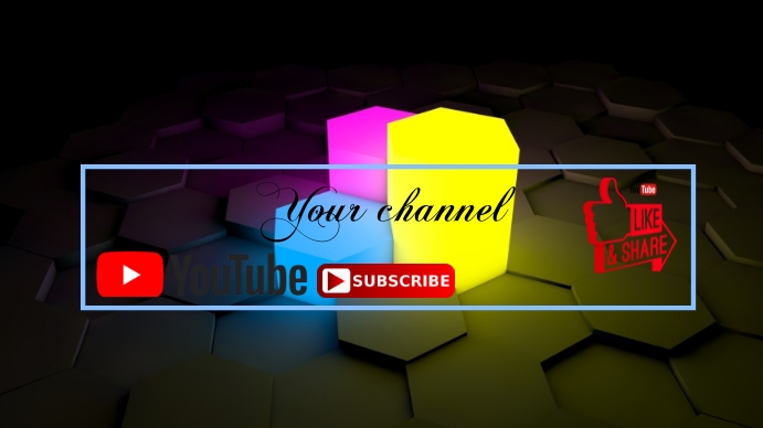 Szablon YOUTUBE CHANNEL COVER DESIGN | PosterMyWall