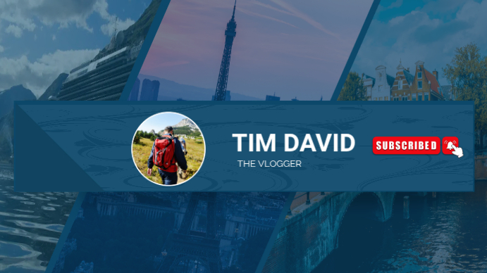 Vlogger Youtube Channel Template | PosterMyWall