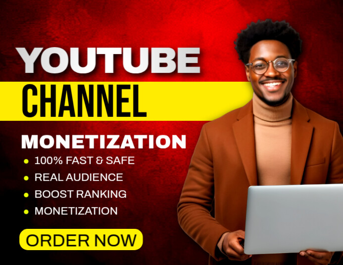 youtube channel monetization video thumbnail customizable online poster ...