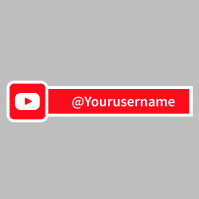 YouTube icon lower third Template | PosterMyWall