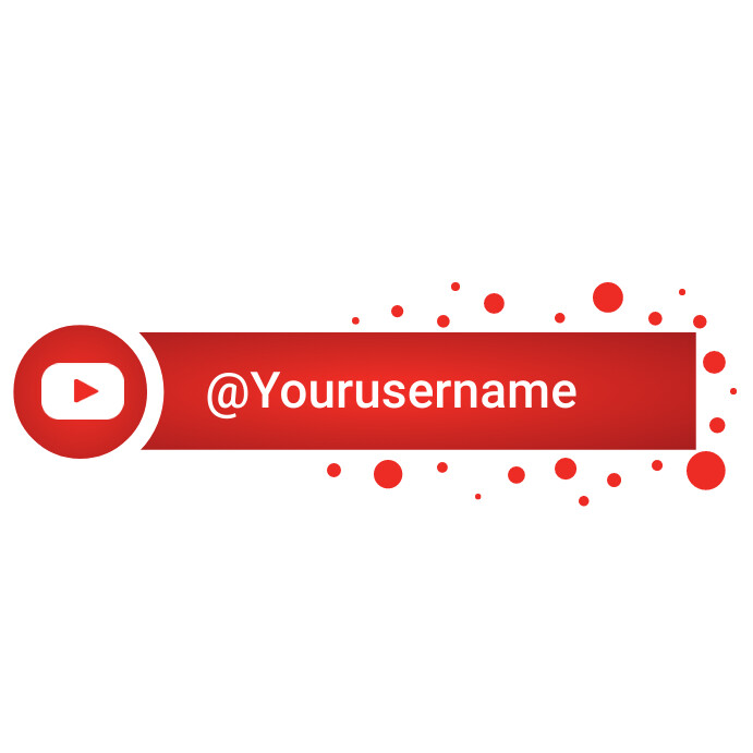 Youtube Icon Lower Third Template | PosterMyWall