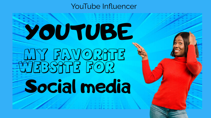 YouTube influencer thumbnail Template | PosterMyWall