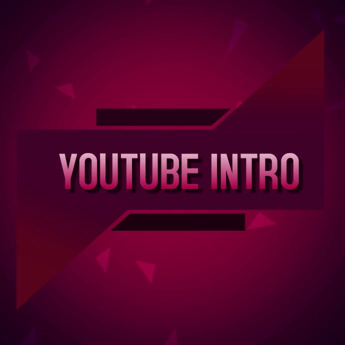 Youtube intro video Template | PosterMyWall