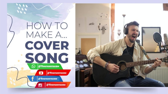 YouTube music thumbnail Template | PosterMyWall