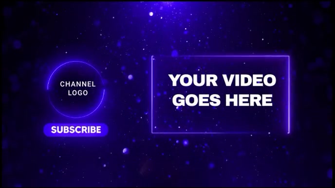 youtube outro Template | PosterMyWall